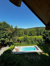 KANADAFEELING PUR - ROMANTISCHES NATURSTAMMBLOCKHAUS MIT NEUEM POOL ...